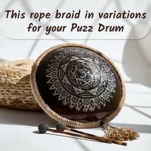 Steel Tongue 10-inch Drum Magic Flower, Handpan Drum for Meditation, Yoga, Relaxation & Healing ...