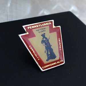 Vintage Pennsylvania National Guard Keystone Lapel Pin - Etsy