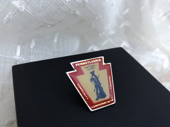 Vintage Pennsylvania National Guard Keystone Lapel Pin | Etsy