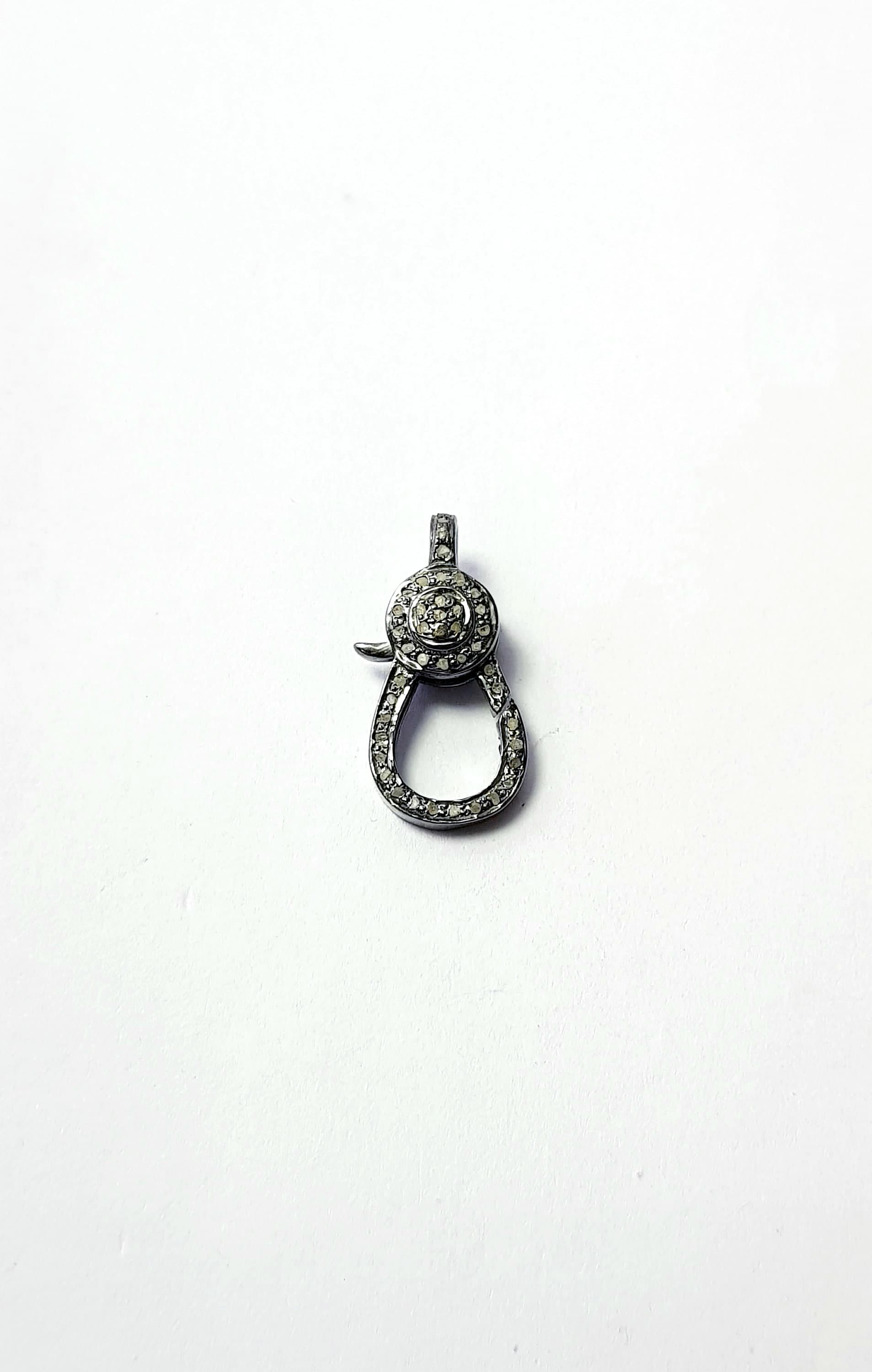 1 Pcs Pave Diamond Clasprose Cut Diamond Clasp Diamond - Etsy