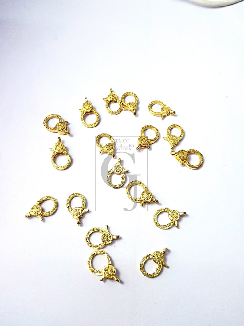 Pave Diamond Clasp Rose Cut Diamond Clasp 925 Sterling | Etsy