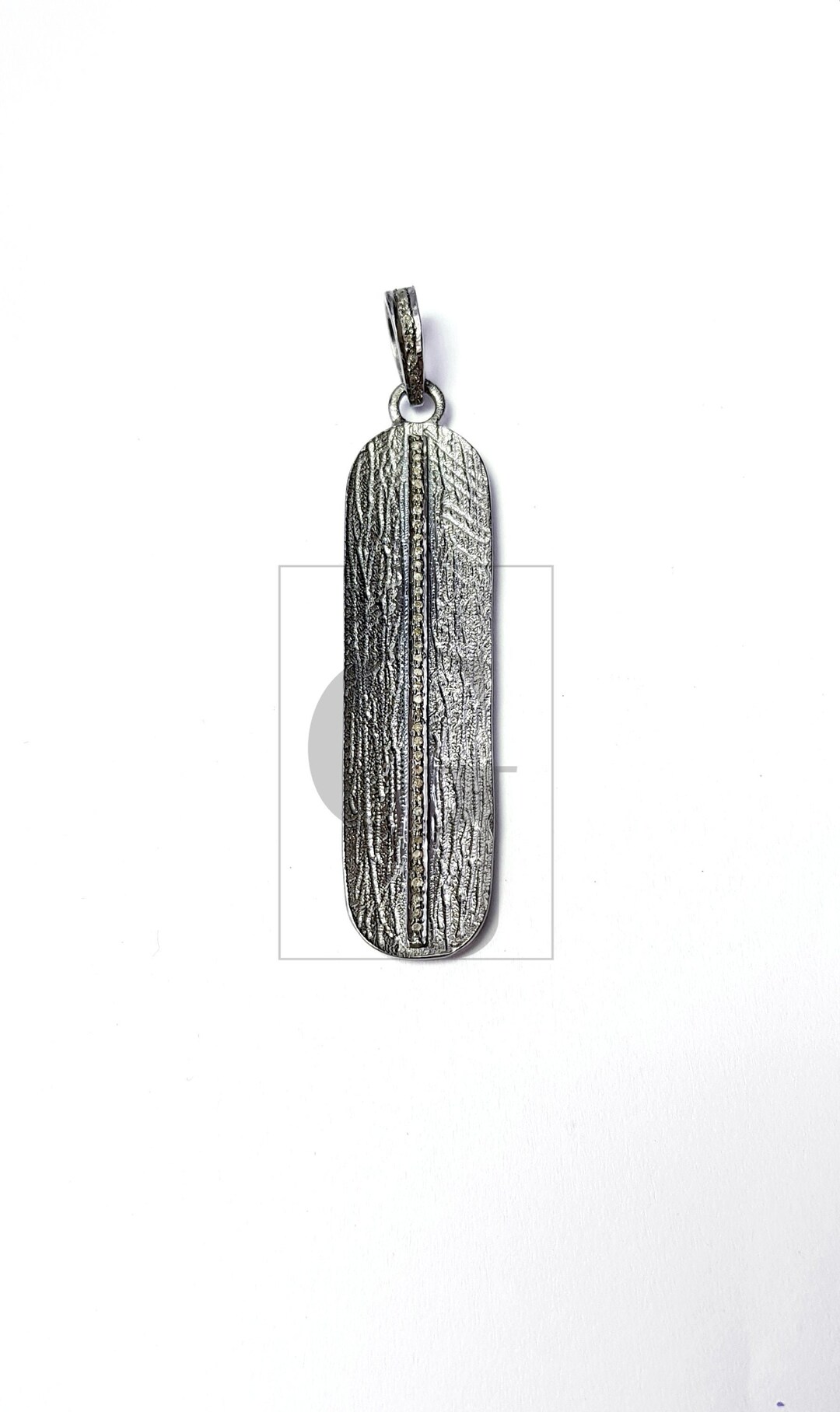 Beautiful Antique Look Designer Rosecut Pave Diamond Pendant 925 ...