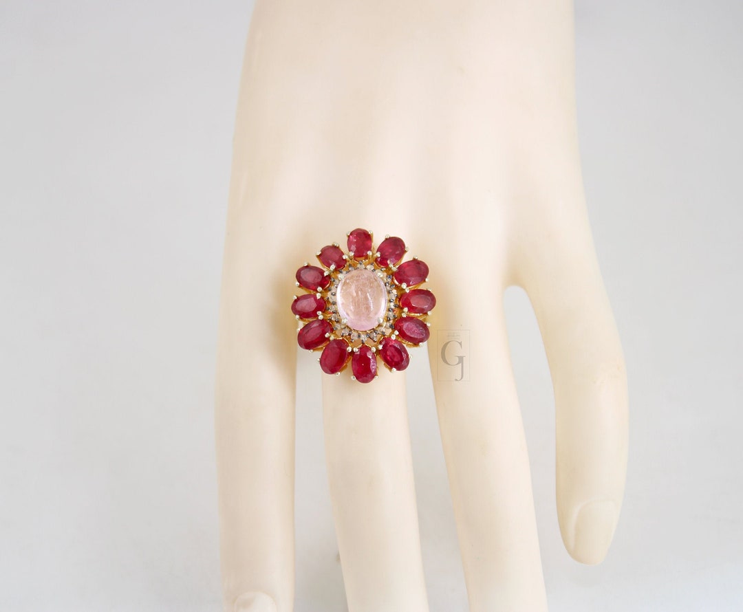 Very Beautiful Color of 2023 Viva Magenta Ruby Tourmaline Ring Ruby ...
