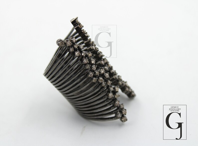 One of a Kind Designer Ring Brilliant Cut Diamond Rings 925 | Etsy