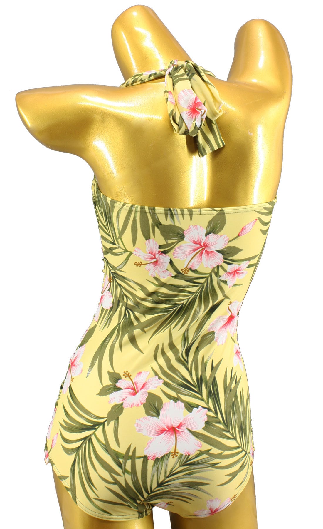 Retro Swimsuit Tropical Orchid Hibiscus Swimsuit Bathing Suit Floral ...
