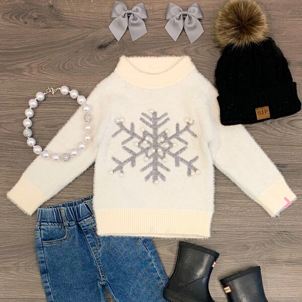 Snowflake Sweater - Etsy