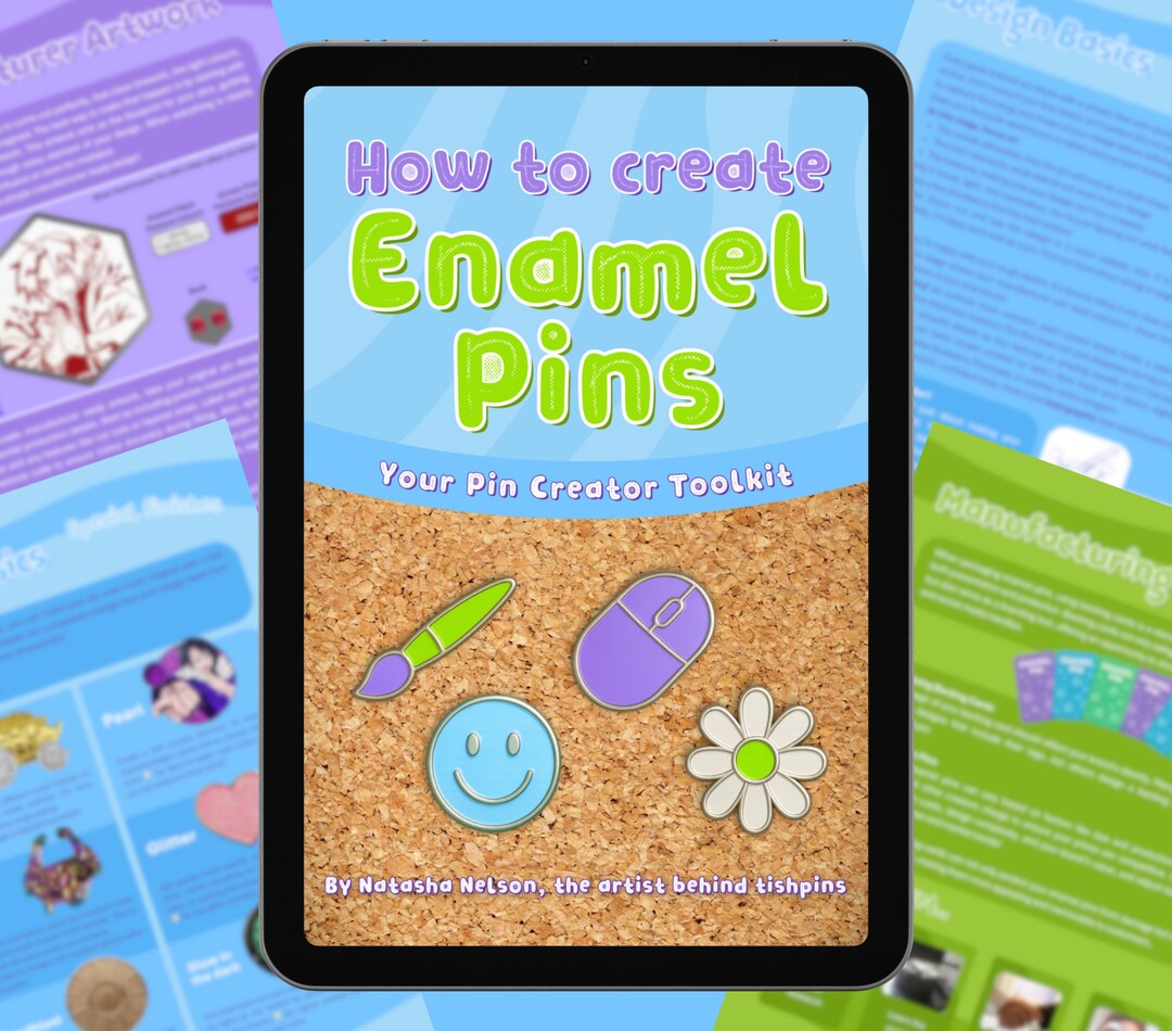 How to Create Enamel Pins, Short PDF Guide: Instant Digital Download ...