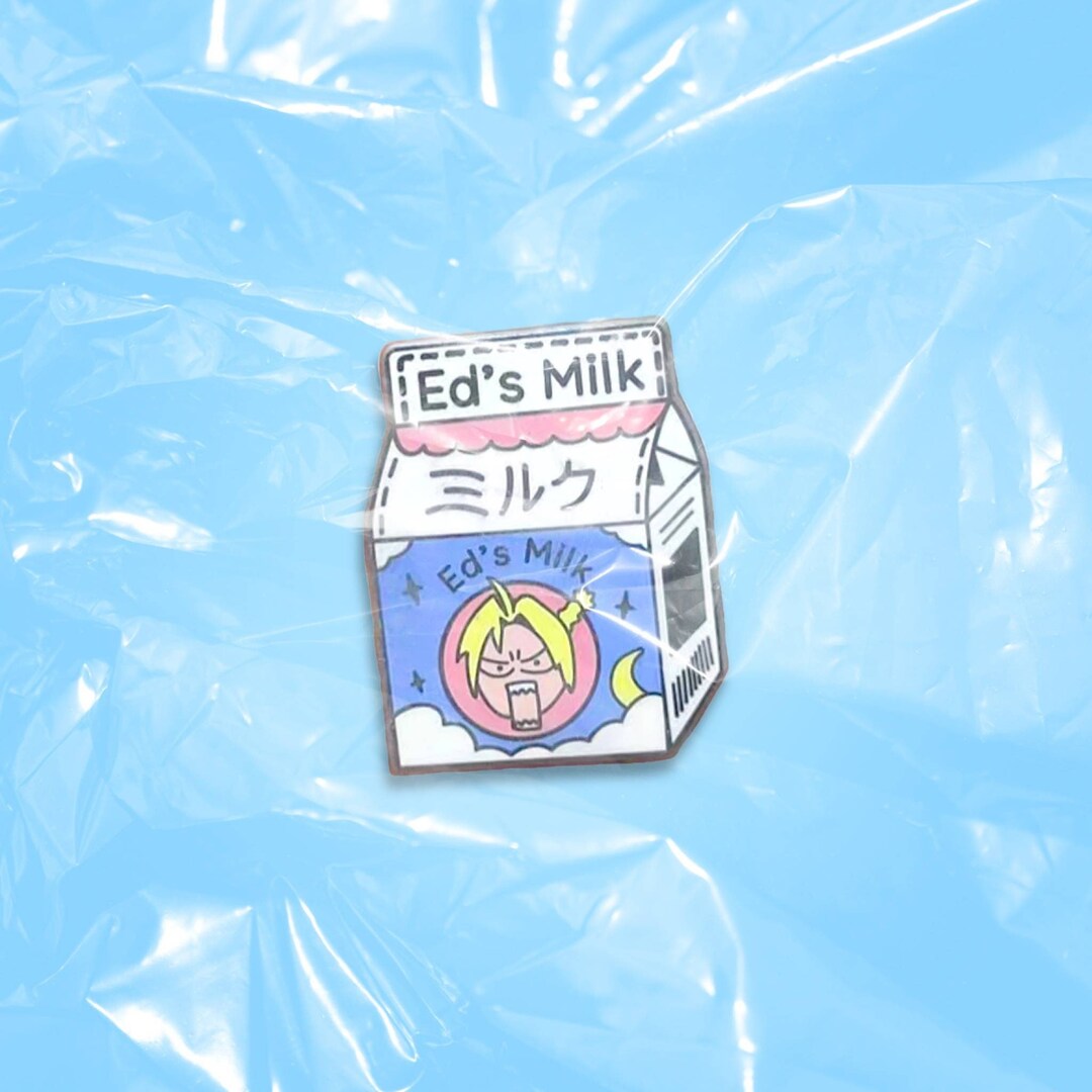 Ed's Milk Enamel Pin, FMA Fullmetal Alchemist Anime Inspired Badge Gift ...