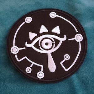 Sheikah Emblem Zelda Tears of the Kingdom Game Patch, Video Game ...