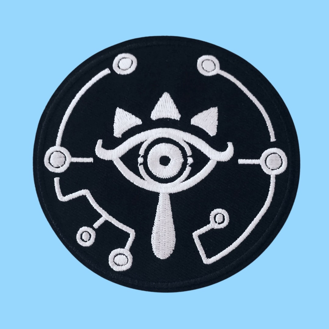 Sheikah Emblem Zelda Tears of the Kingdom Game Patch, Video Game ...