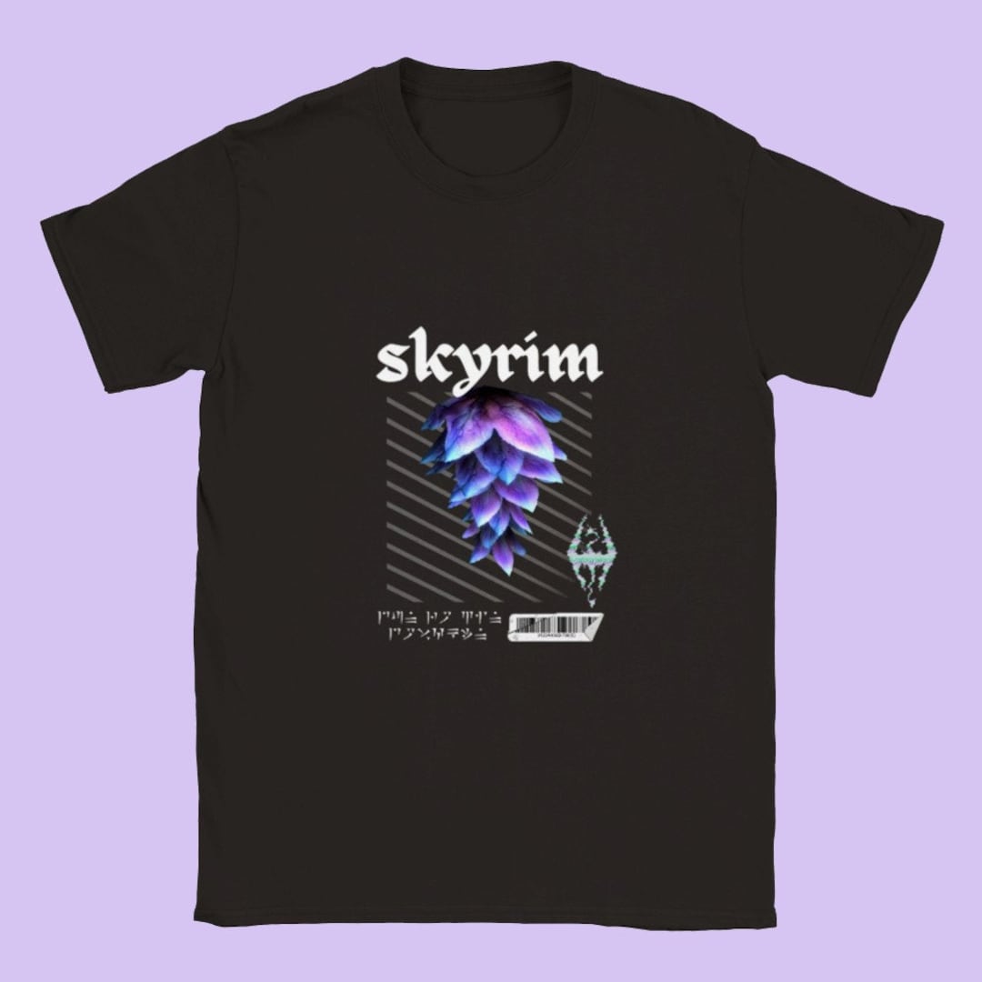 Elder Scrolls T-shirt Skyrim Gamer Unisex Gaming Tee - Etsy