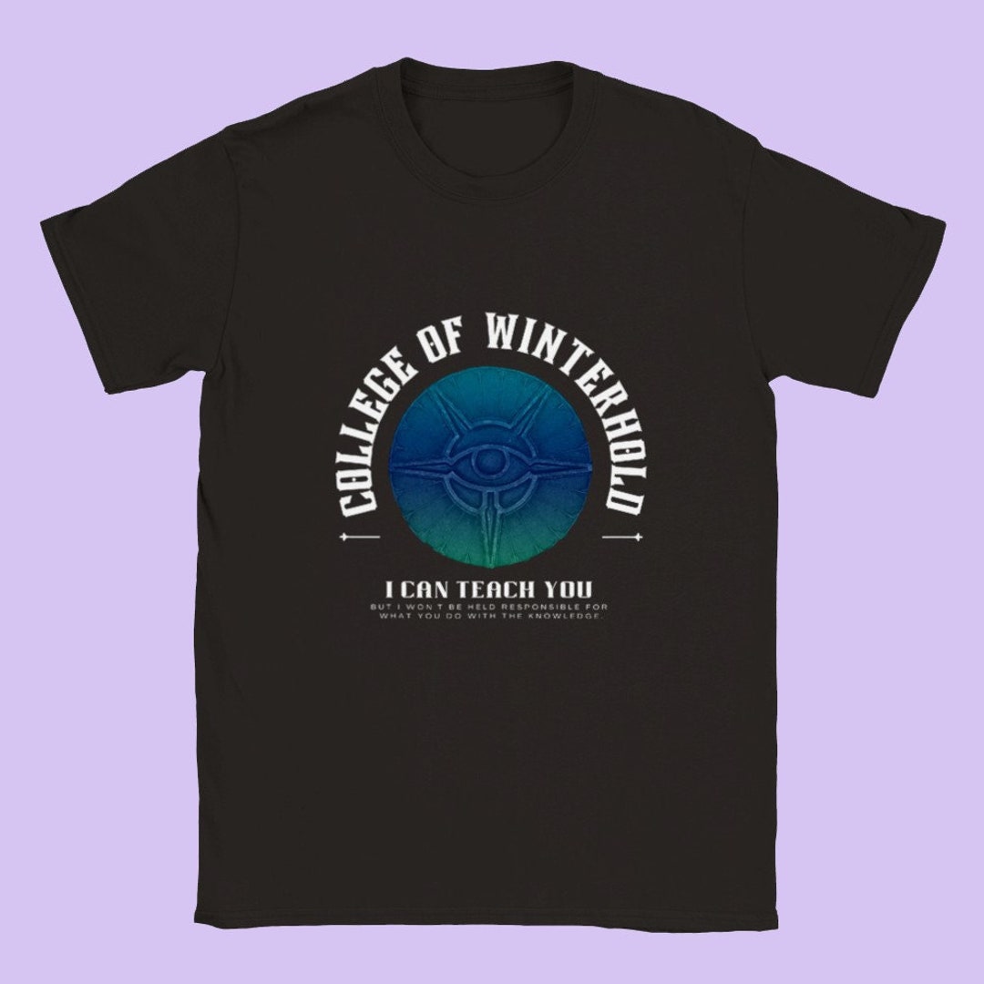 Mage College T-shirt: Unisex Elder Video Game, Fantasy Scrolls RPG ...