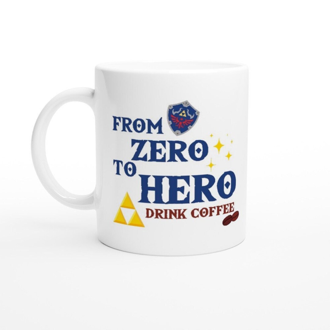 Legend of Zelda Ceramic Mug Coffee Hero Tears of the Kingdom Gamer - Etsy