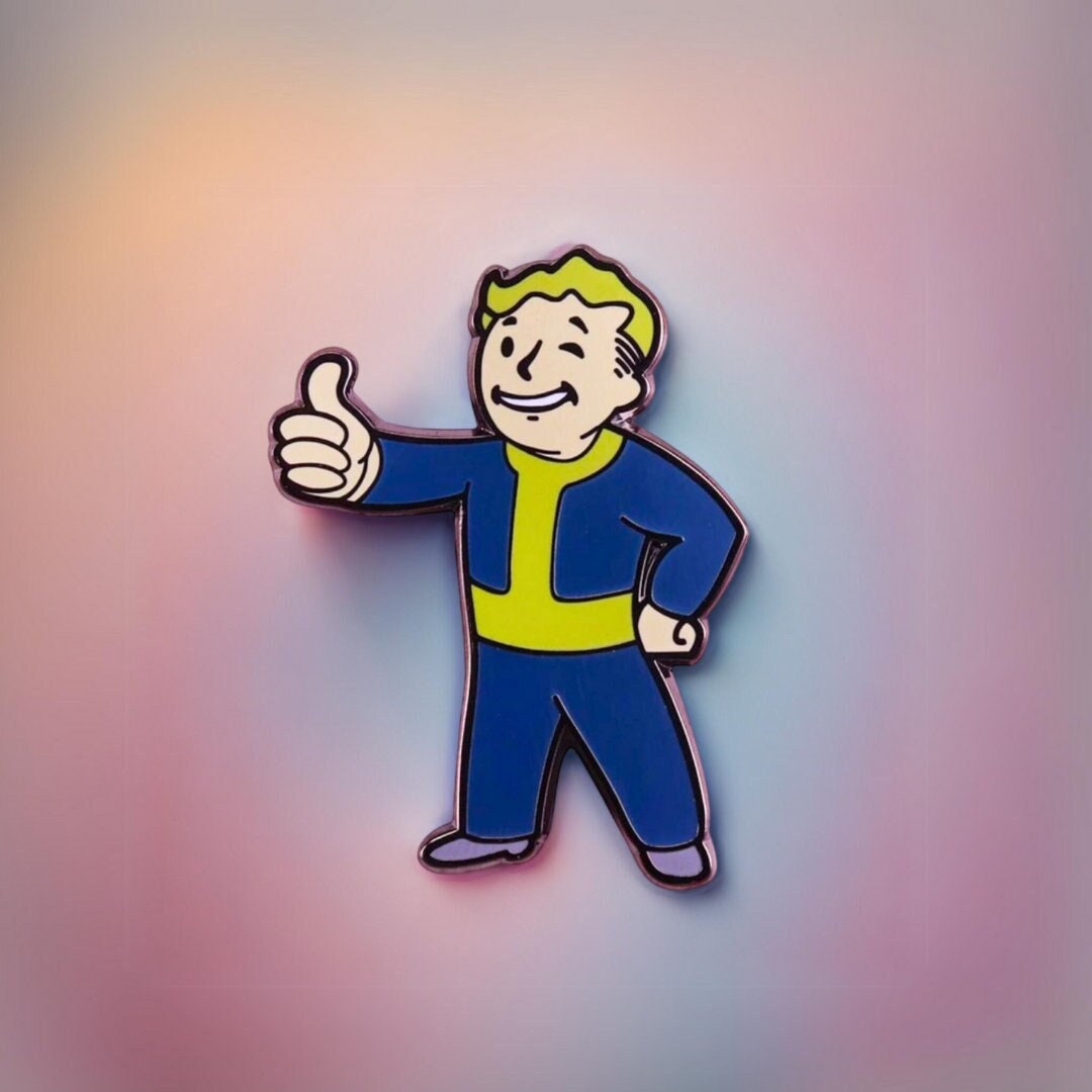 Fallout Vault Boy Enamel Pin Game Badge Gamer Gift - Etsy UK