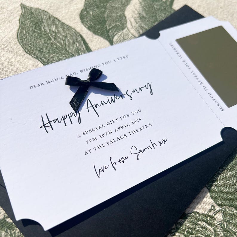 Personalised Scratch Card to Reveal Voucher, Gift, Ticket, Scratch Card ...