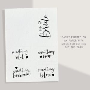 Something Old, New, Borrowed, Blue, Instant Download Printable, Gift ...