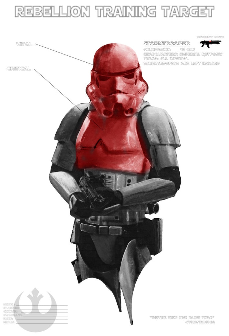 Stormtrooper Target Practice Print - Etsy