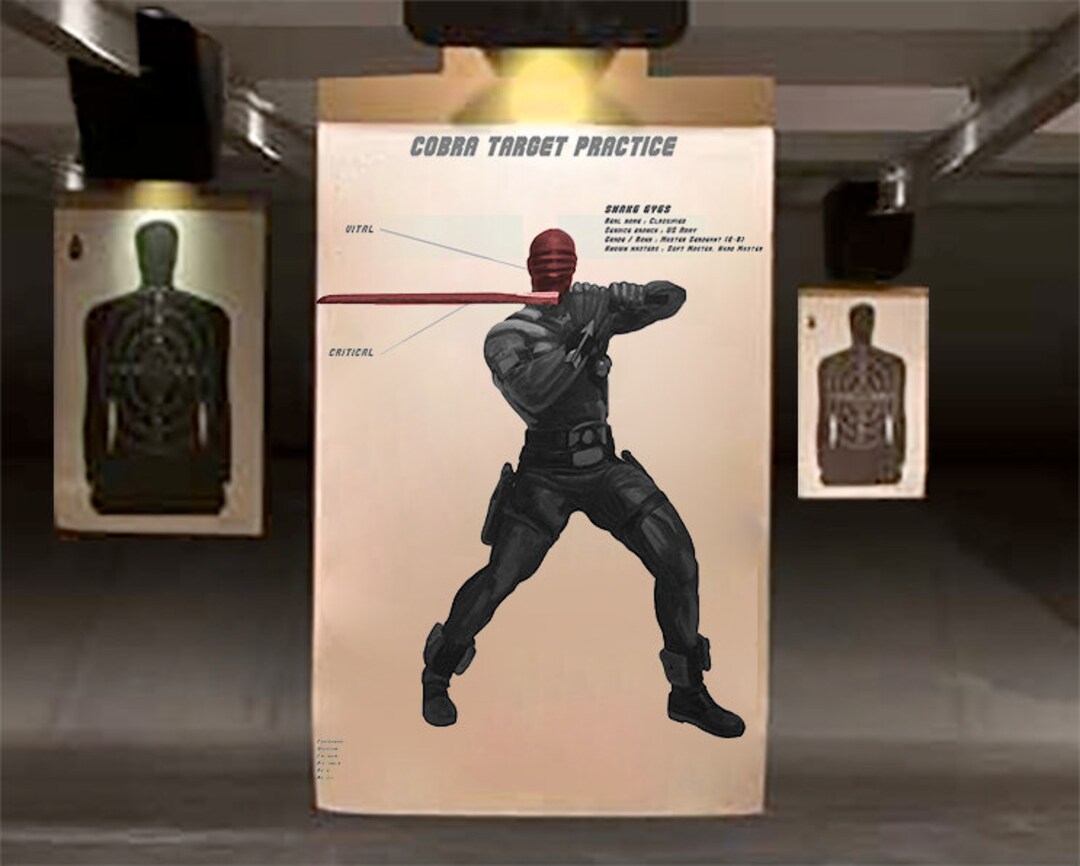 Snake Eyes Target Practice - Print - Etsy