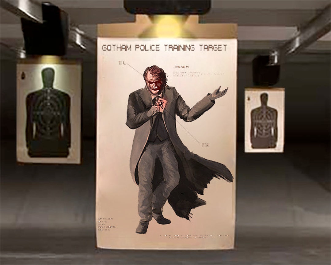 Joker Target Practice - Print - Etsy