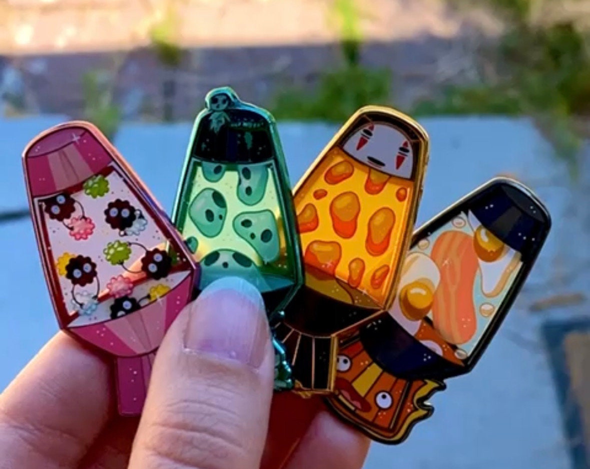 Ghbli Lava Lamp Pins full Set COLLAB WITH ODDARETTE - Etsy