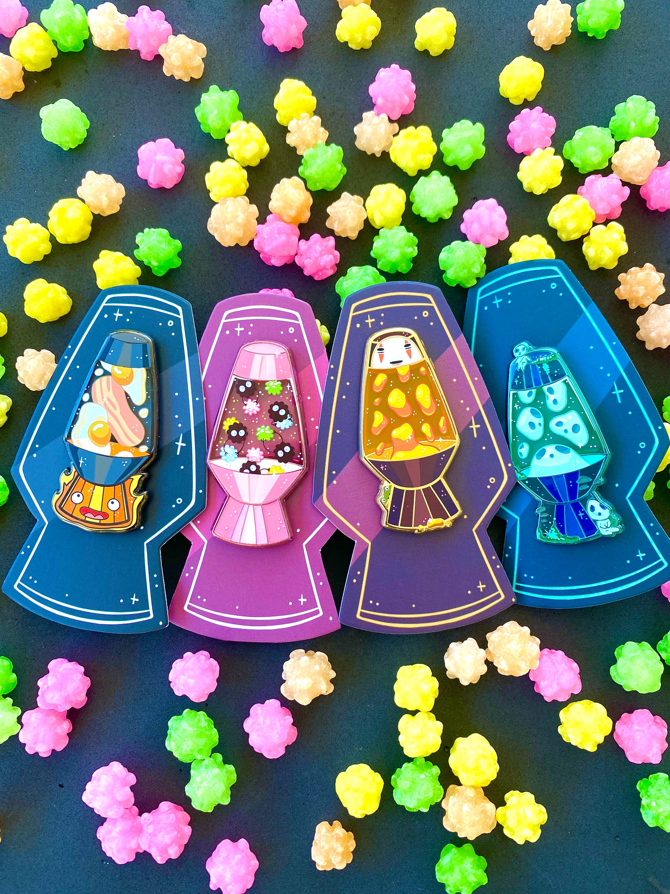 Ghbli Lava Lamp Pins full Set COLLAB WITH ODDARETTE - Etsy