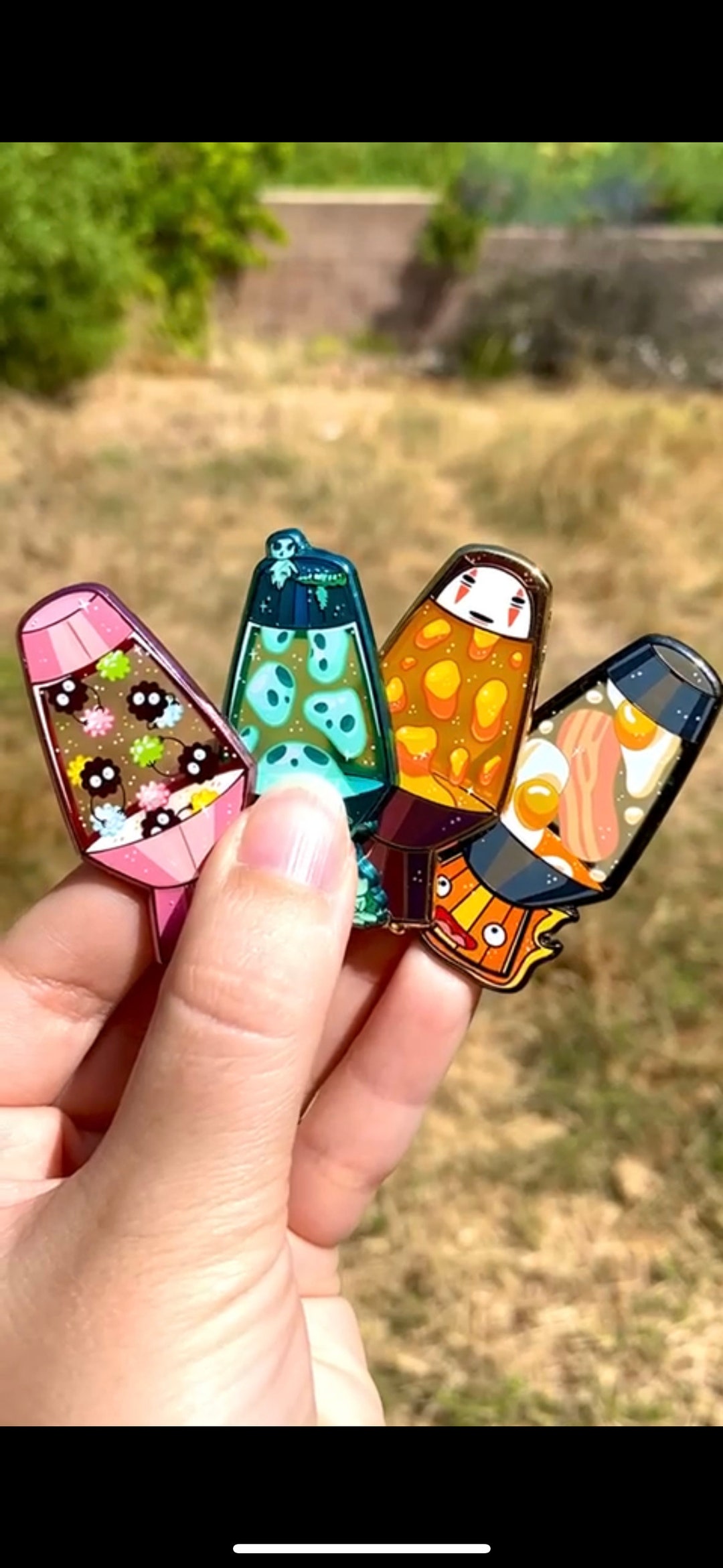 Studio Anime Movie Lava Lamp Pins full Set COLLAB WITH ODDARETTE Forest ...