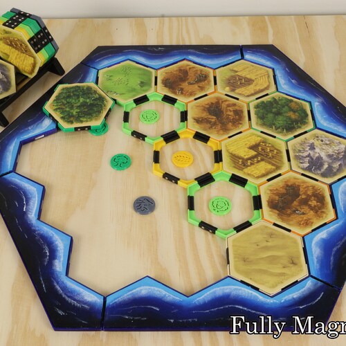 Custom 3D Print Magnetic Game Board for Settlers of Catan - Etsy