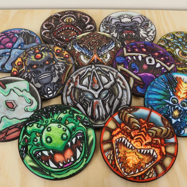 Dungeons and Dragons Coasters 3d Print - Etsy