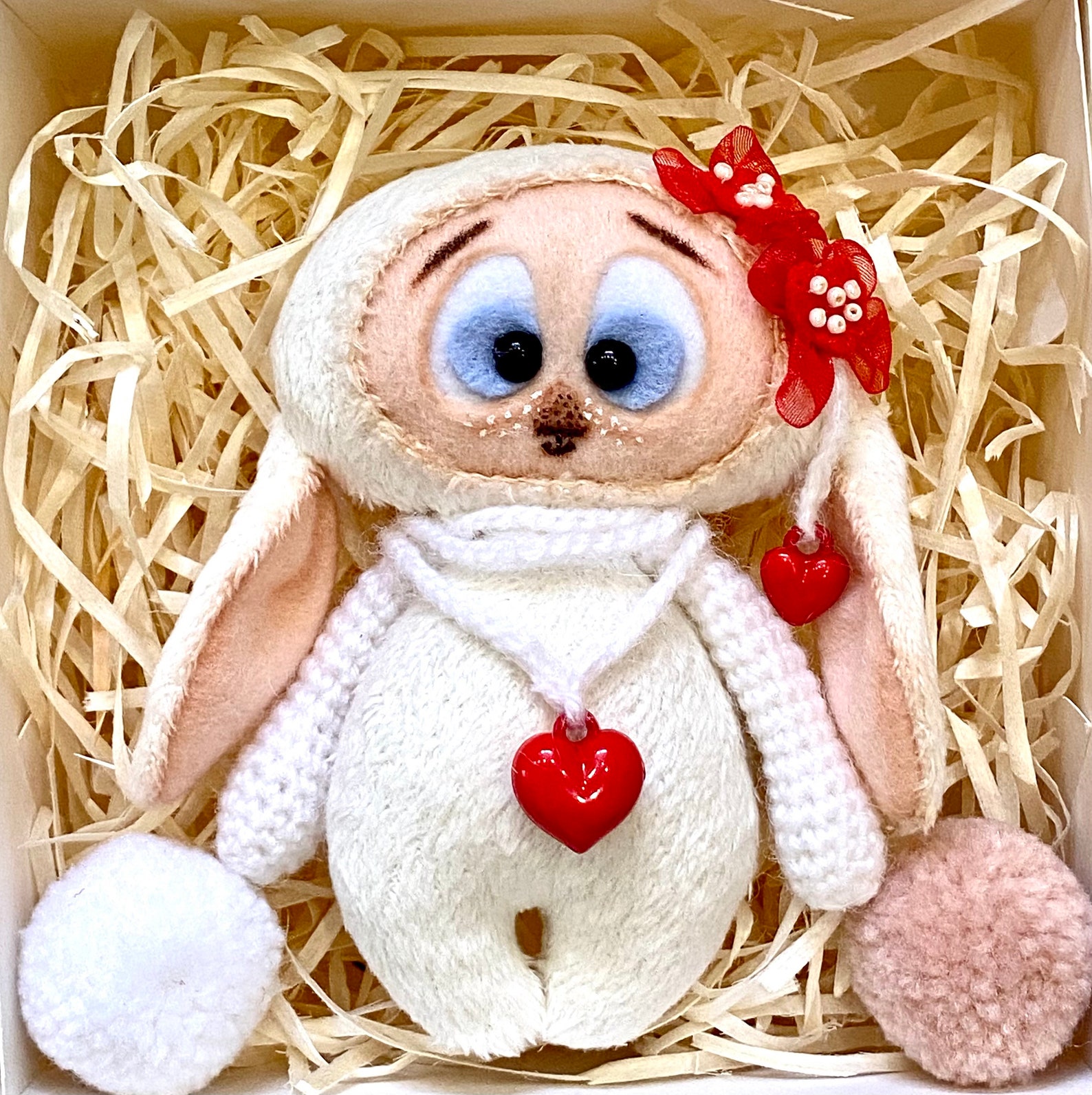 Peluche conejo animal Kawaii peluche conejo Plushie bosque rag | Etsy