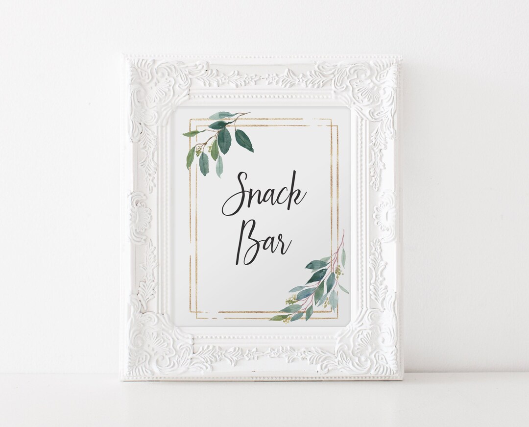 Snack Bar Signs, Snack Signs, Ideas Sign, Printable Signs, Table Sign ...