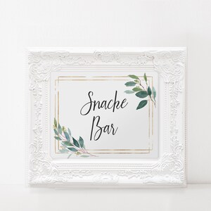 Snack Bar Signs, Snack Signs, Ideas Sign, Printable Signs, Table Sign ...