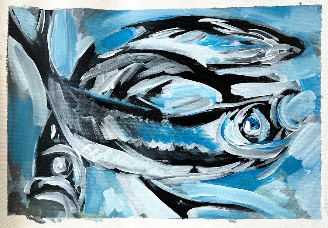 Lost Fish - One of a Kind Artwork - Original Oil Painting - Etsy