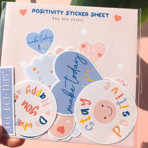 Self Love Sticker Pack Cute Stickers Positivity Journal - Etsy UK