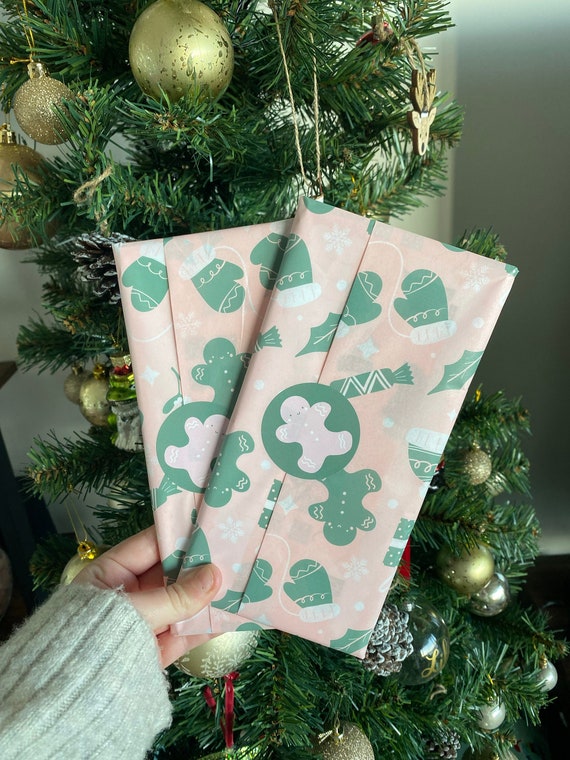 Festive Tissue Paper Christmas Tissue Paper Festive Gift - Etsy