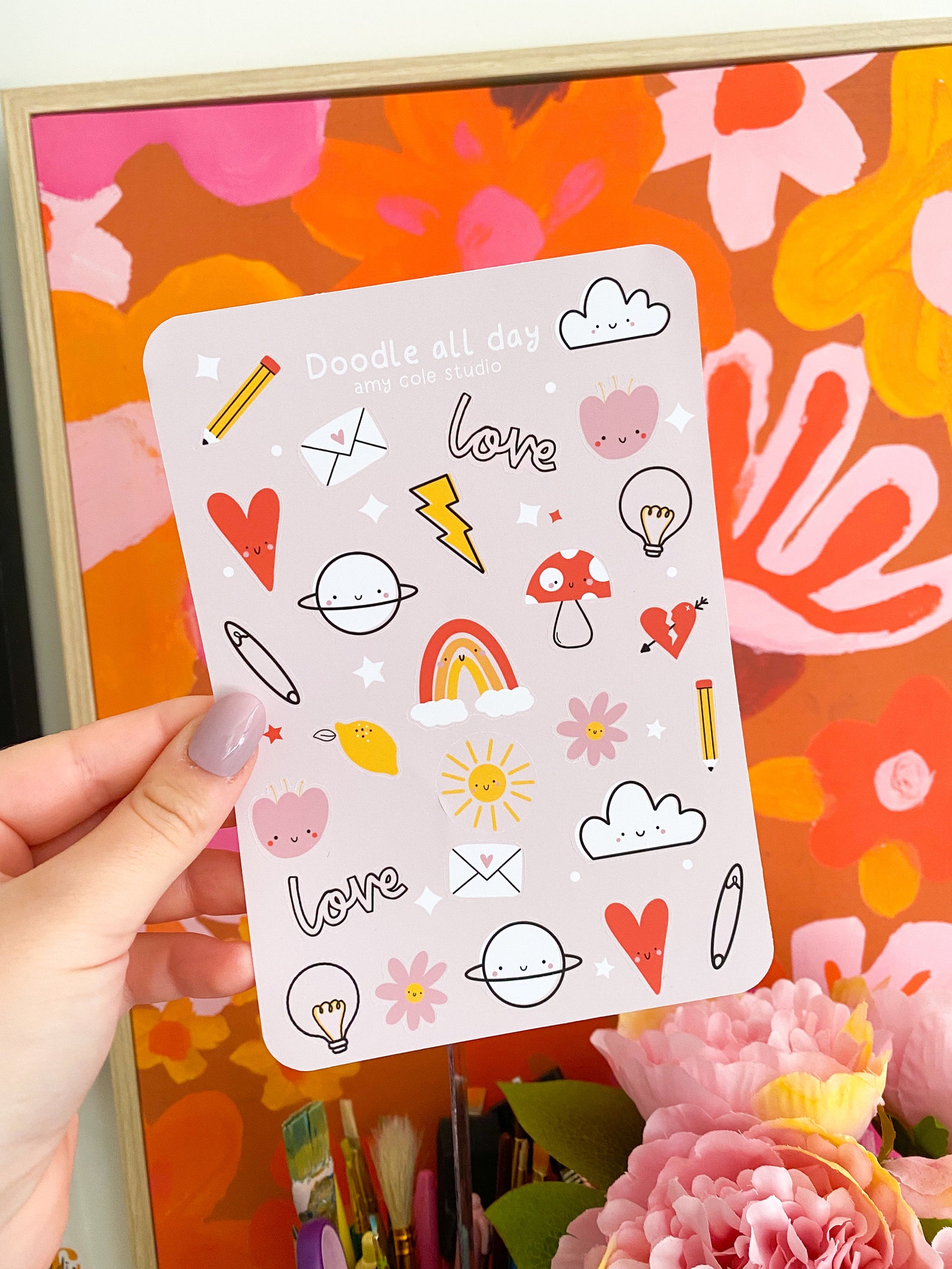 Doodle Fun Sticker Sheet Fun Sticker Sheet Journaling - Etsy UK