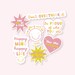 Motivational Sticker Pack Cute Sticker Pack Die Cut Stickers Journaling ...
