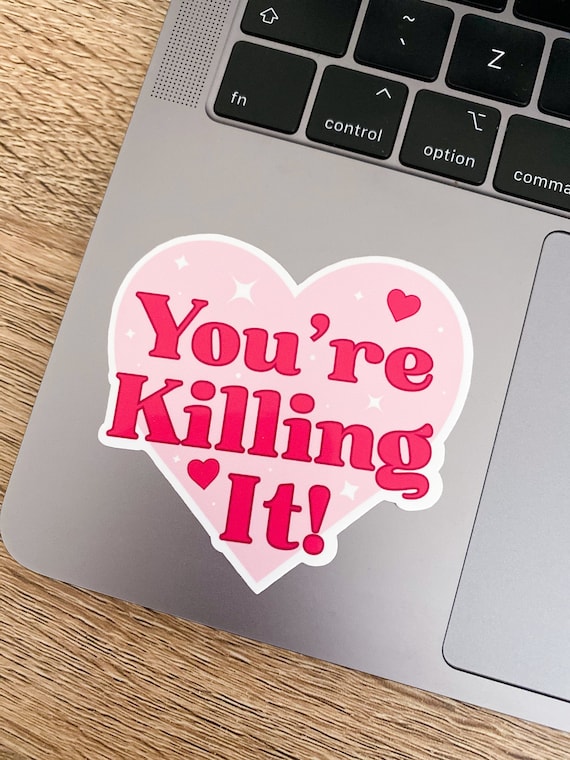 You're Killing It Sticker Laptop Sticker Cute Sticker | Etsy UK