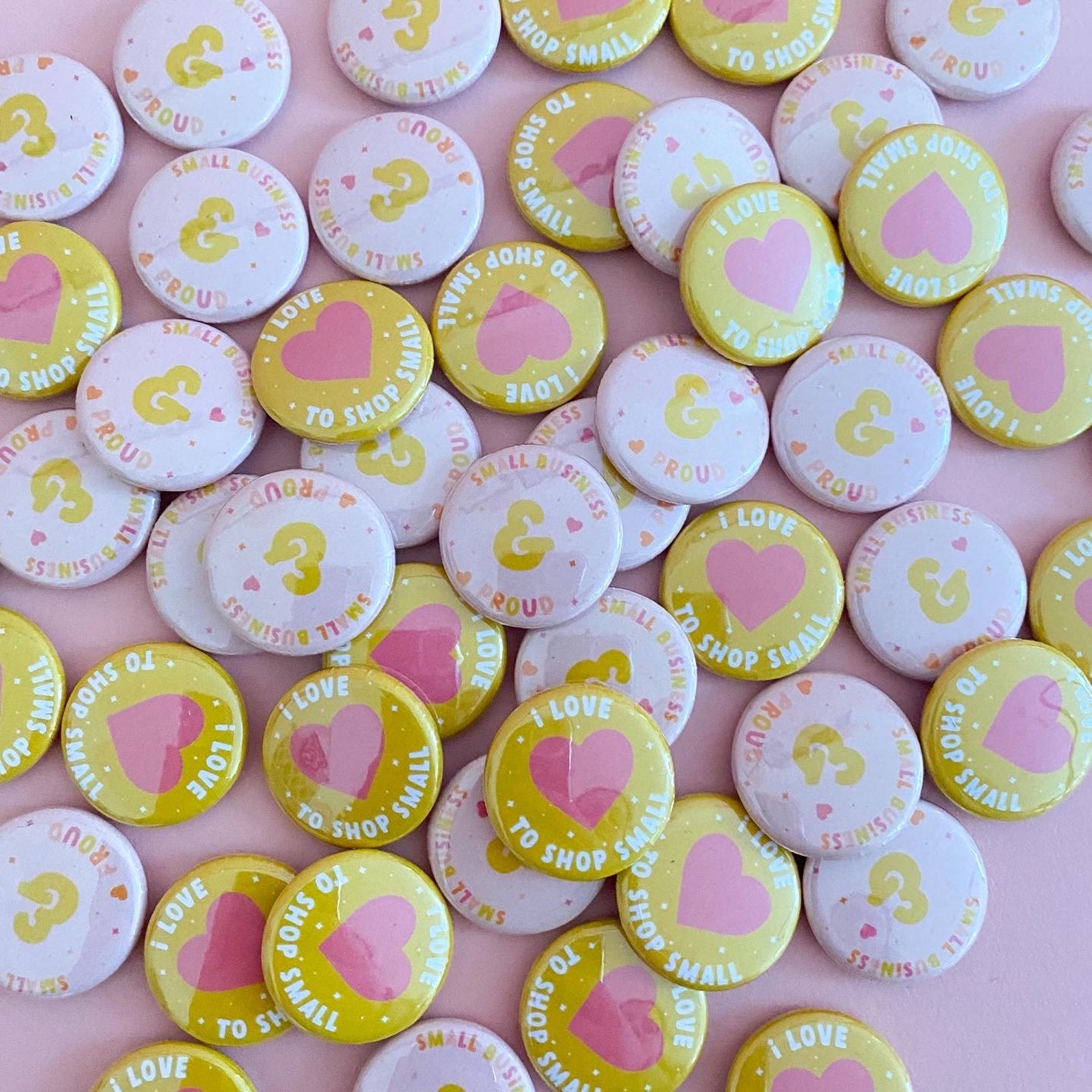 Small Business Button Badge Set | Cute Button Badges | Small Business ...