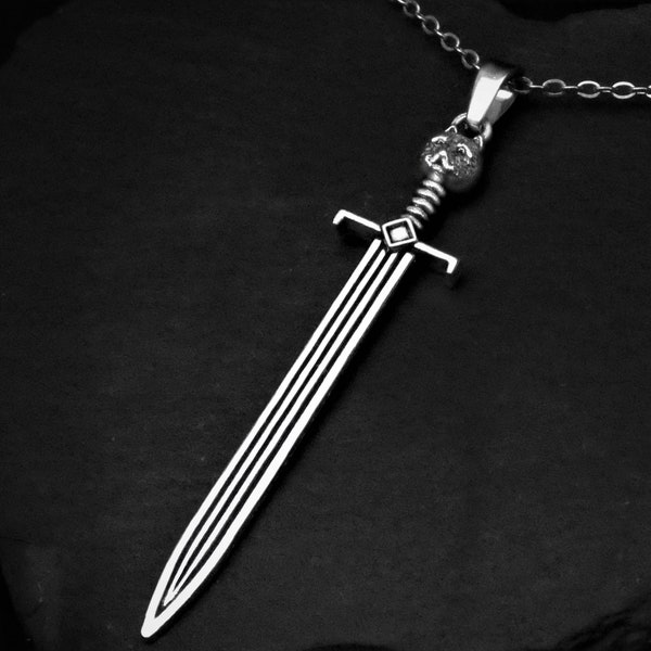 Sword Necklace - Etsy