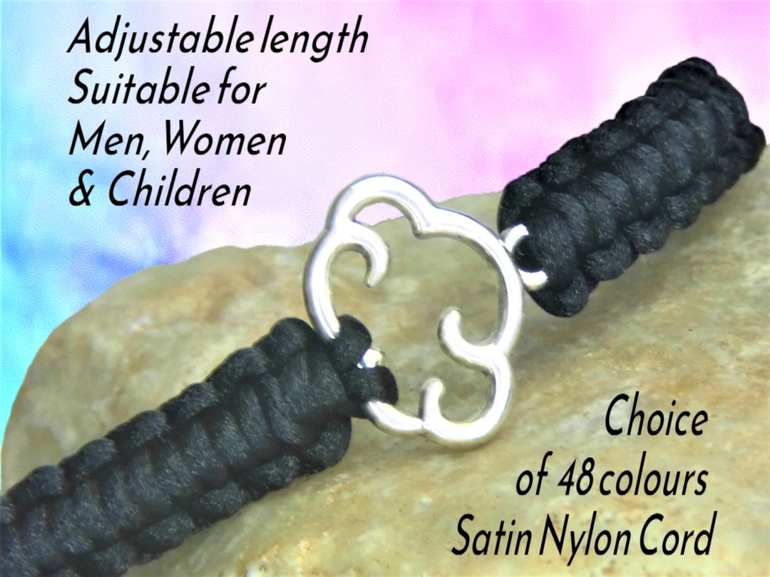 Unisex Cloud Macrame Bracelet, Anime Jewelry Gifts, Adjustable Woven ...