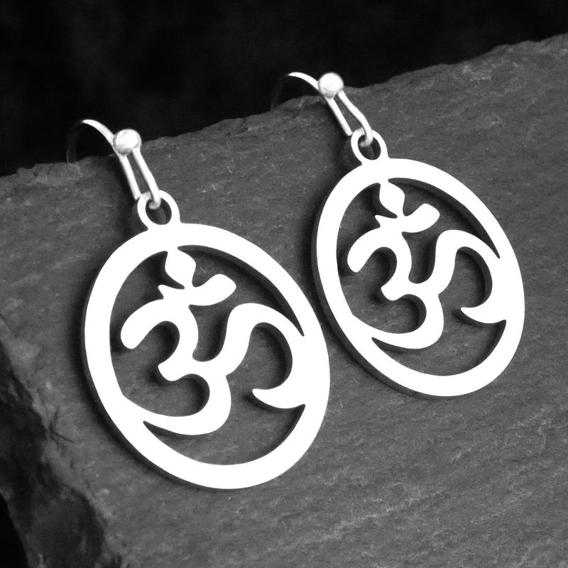 Om Earrings - Etsy