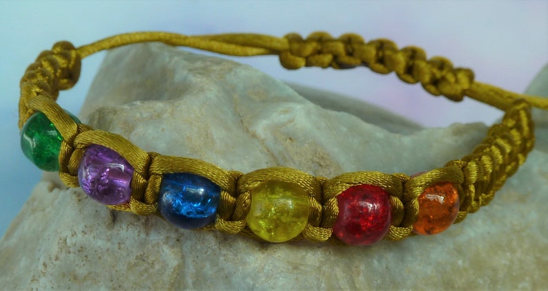 Infinity Stones Bracelet Adult or Kids Adjustable Macrame - Etsy UK