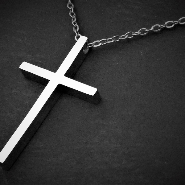 Large Cross Necklace - Etsy