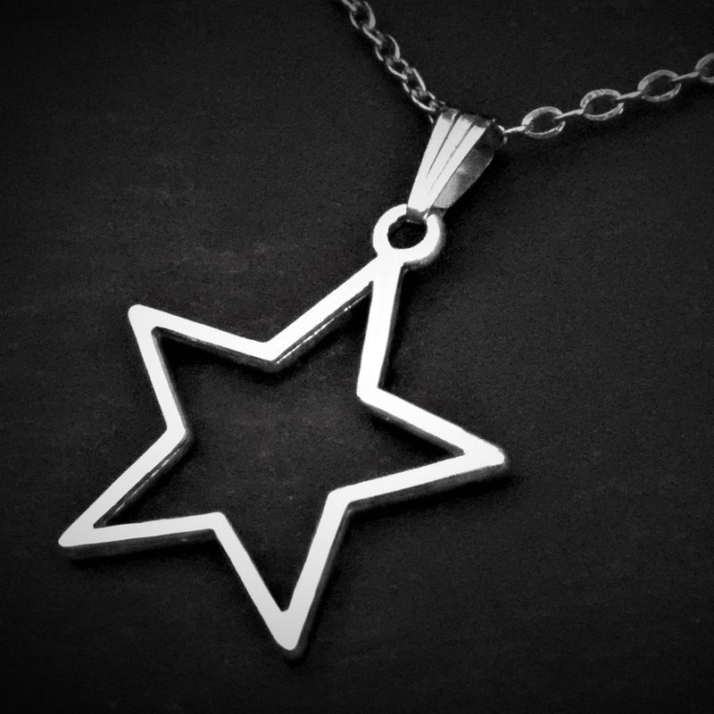 Star Pendant Necklace - Etsy