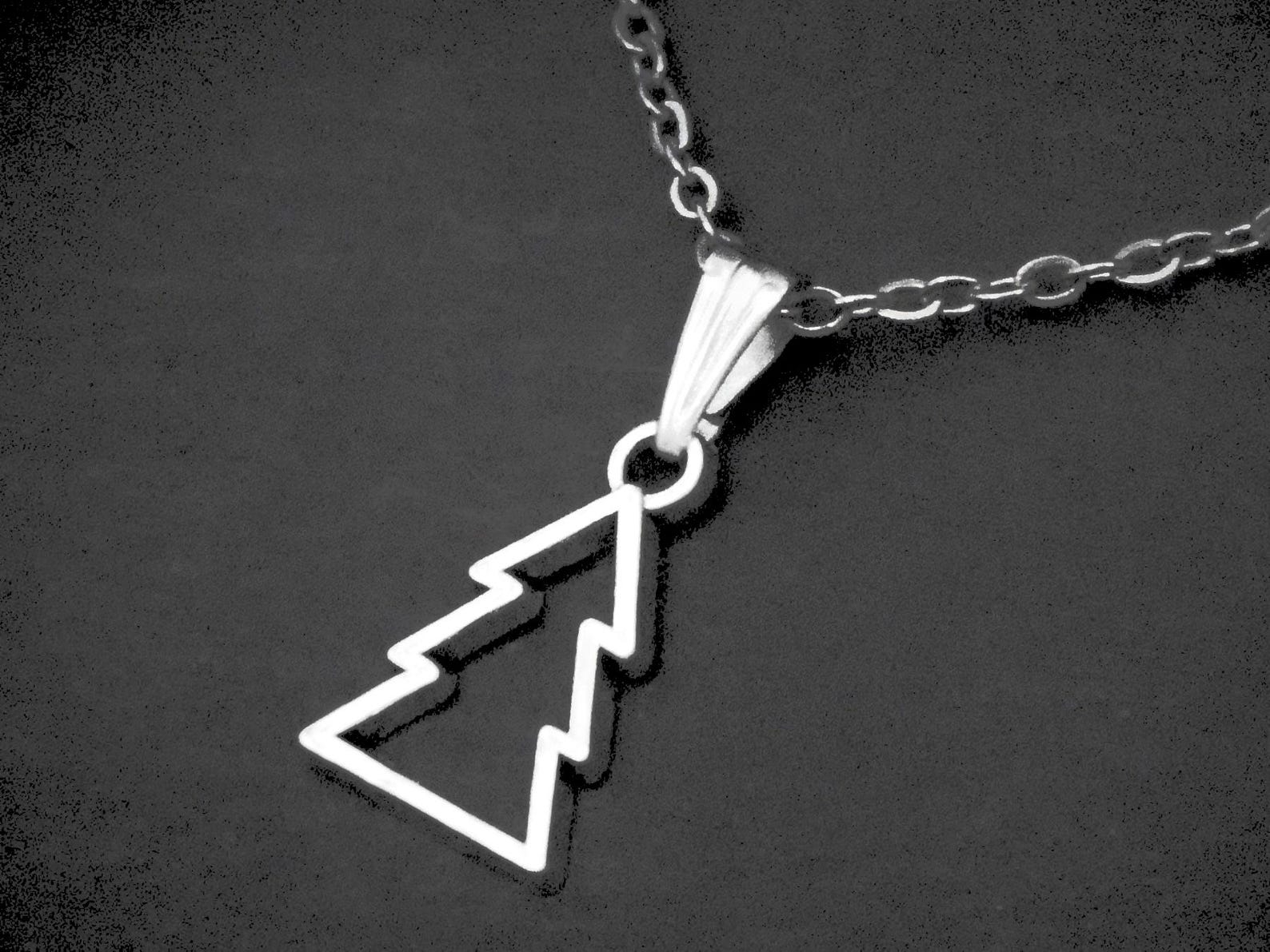 Christmas Tree Pendant Necklace, , Simple Xmas Jewelry, Cord or Chain ...