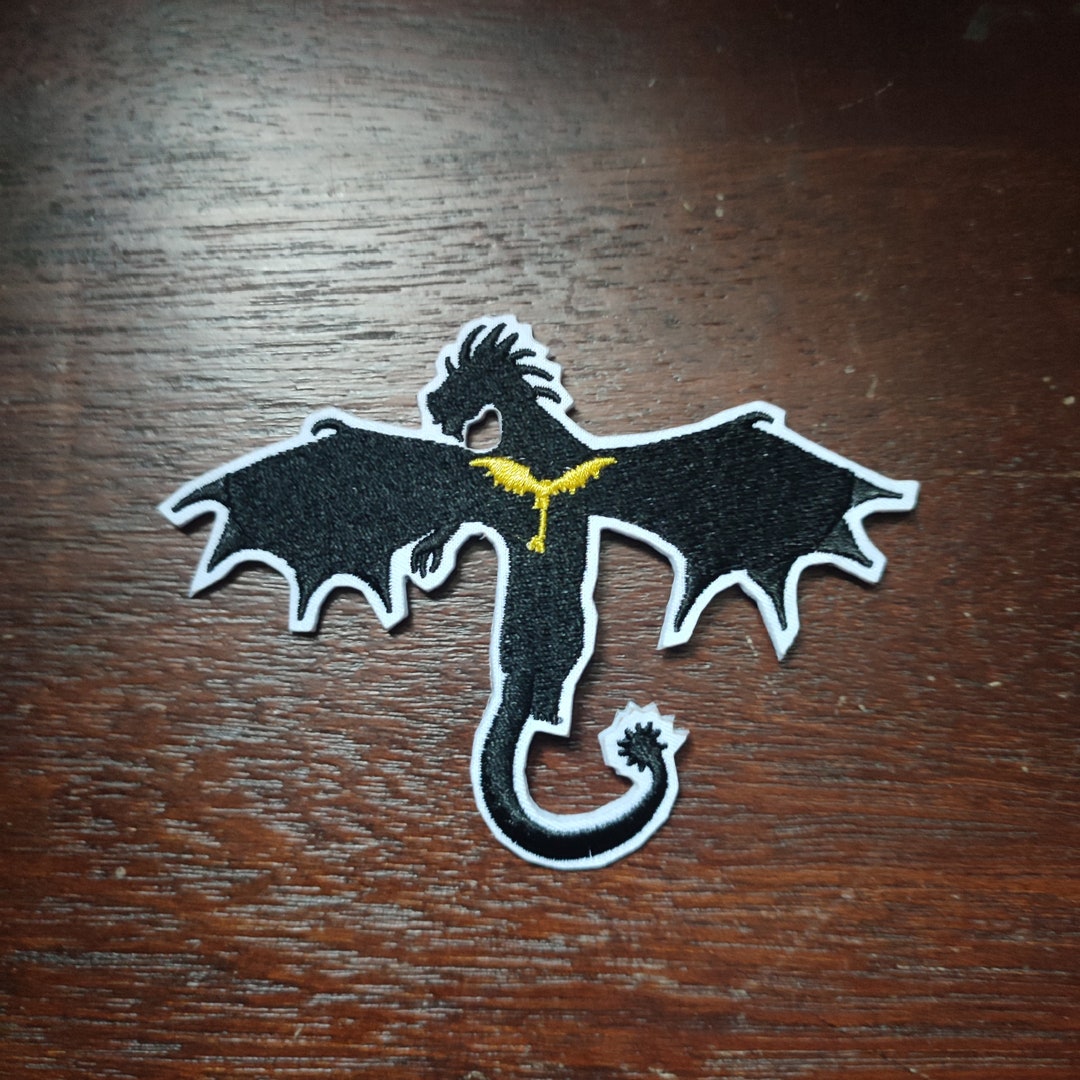 Fourth Wing, Inspired, Patch for Clothing, Sew-on Patch, Tairn and ...