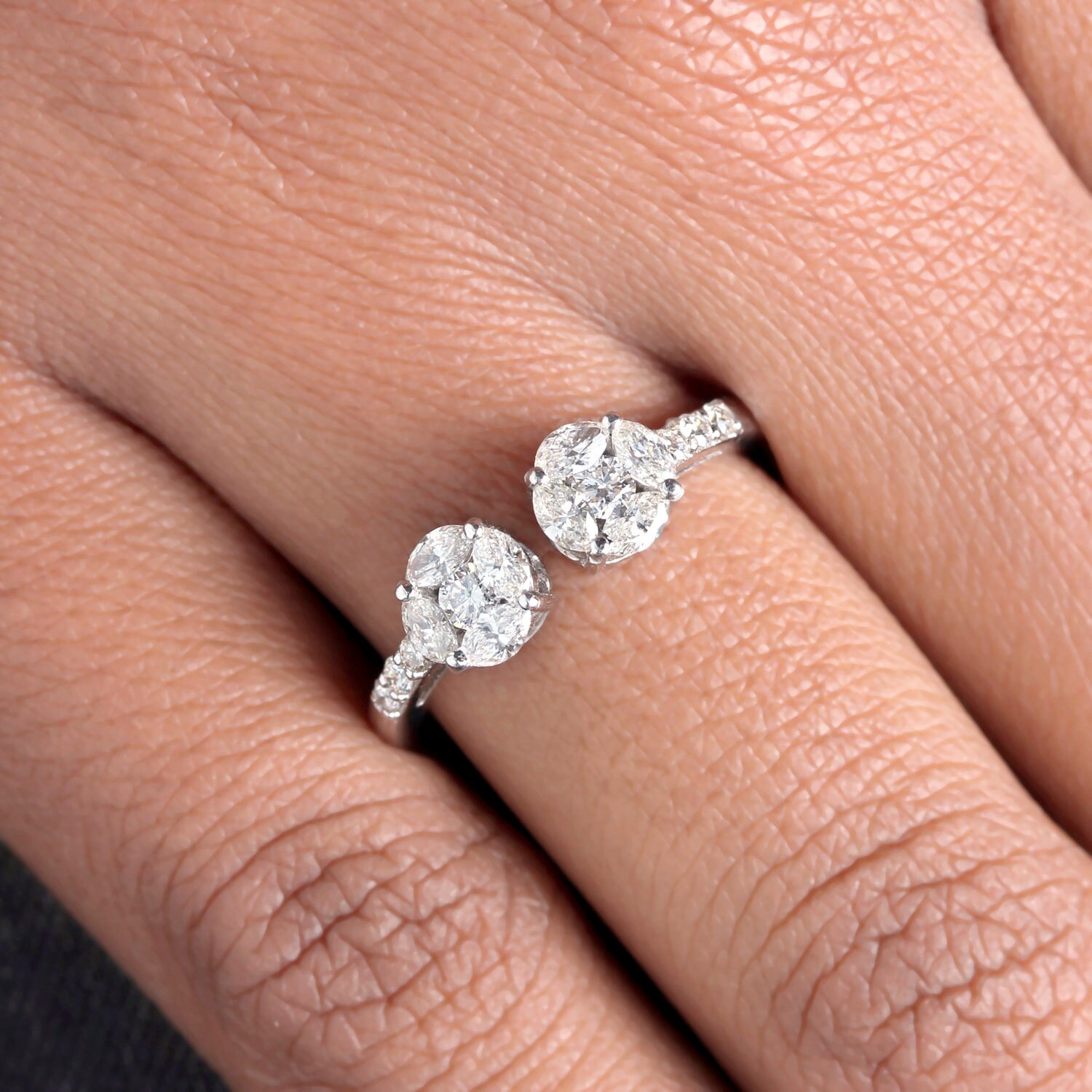 Wedding Proposal Ring Natural 0.74 Ct. SI Clarity G-H Color - Etsy UK