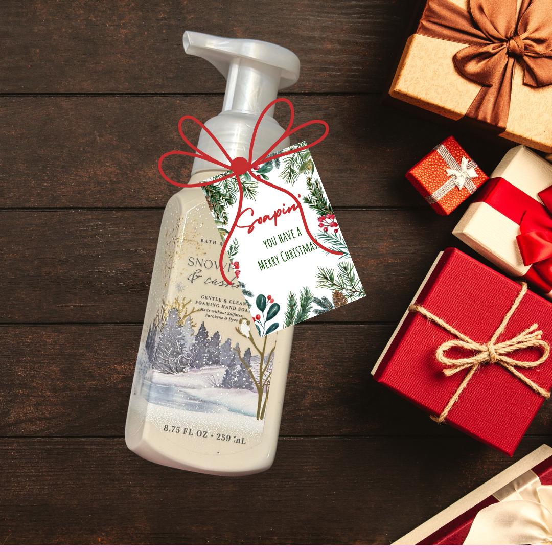 Printable Christmas Gift Tag Label Digital Download, Christmas Gift ...