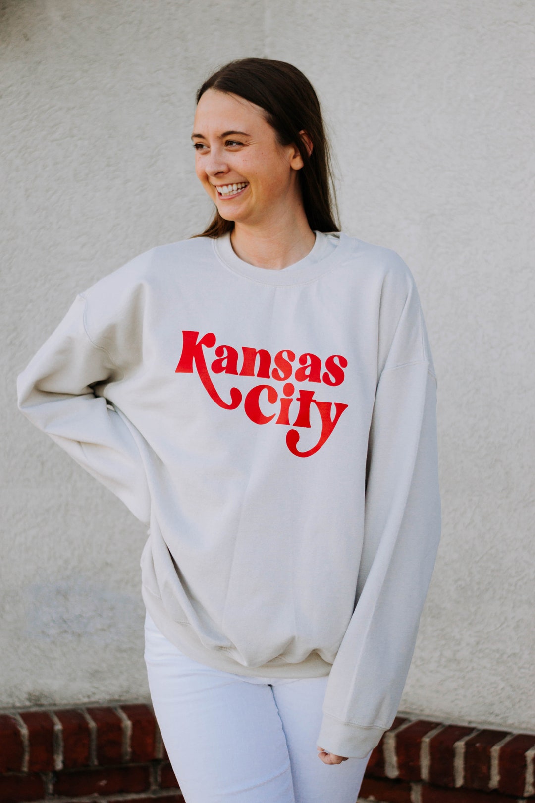 Kansas City Sweatshirt Missouri Sweatshirt KCMO Red Vintage Unisex Men ...