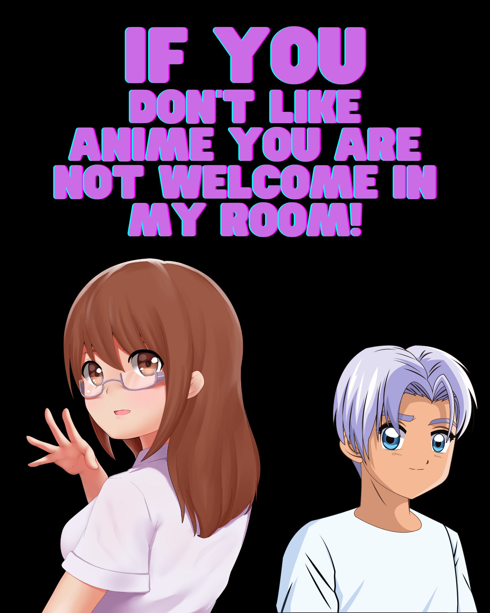 Customizable AnimeLife Sign with Your Favorite Anime Characters Color ...